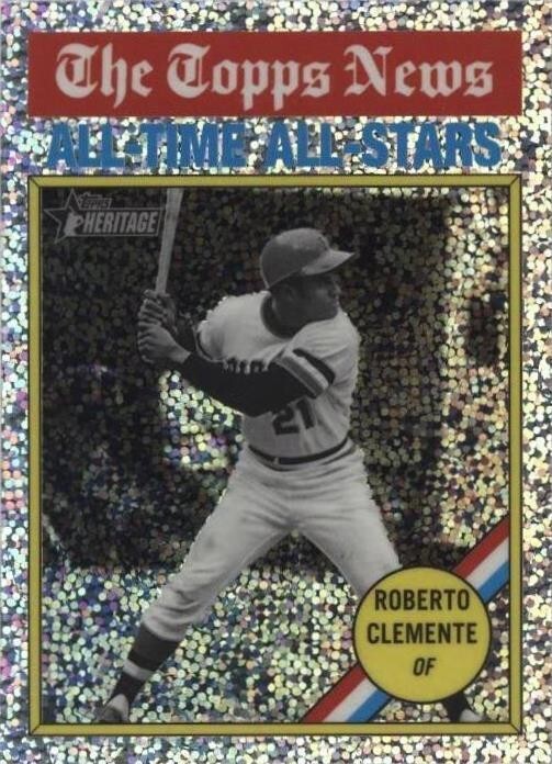 2025 Topps Heritage - All-Time All-Stars Roberto Clemente #345 Chrome ...