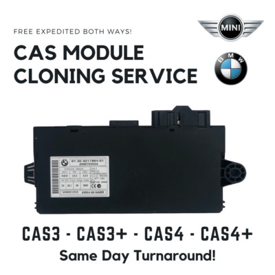 BMW MINI CAS MODULE CLONING PROGRAMMING SERVICE CAS 3, CAS 3+, CAS 4 ...