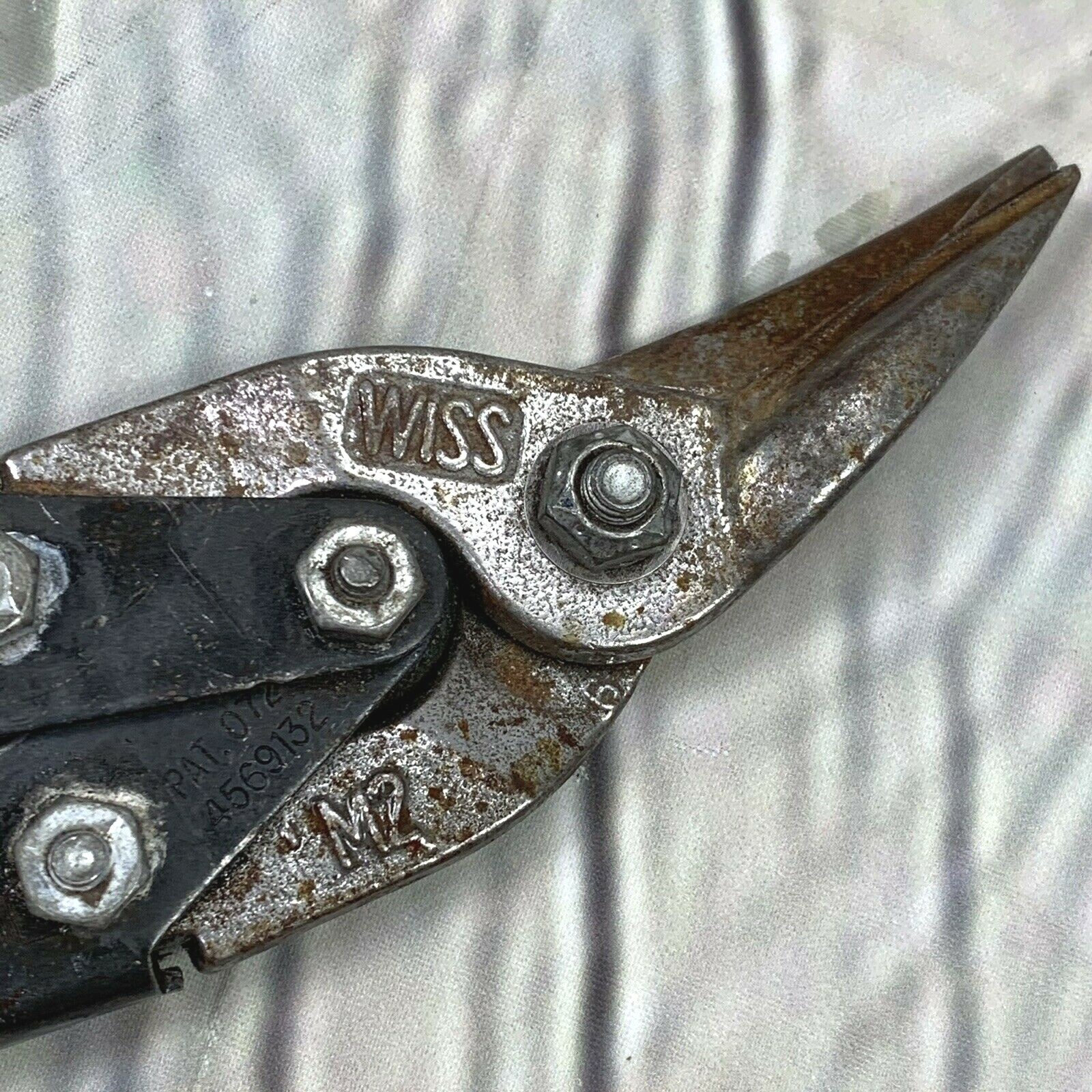 Wiss Tin Snips M2 USA Metal Cutters Vintage Green Handle Hand Tools ...