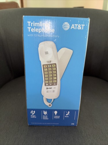 BRAND NEW IN BOX AT&T Trimline Corded Phone - Single Line No AC Power ...