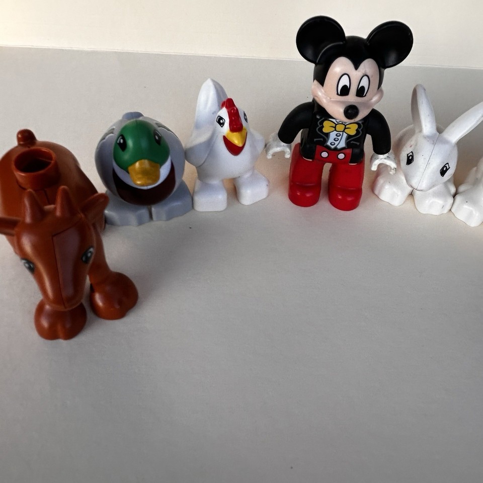 Lego Duplo Figures Mickey Mouse in tux Bunny Goat Duck And Chicken Lot ...