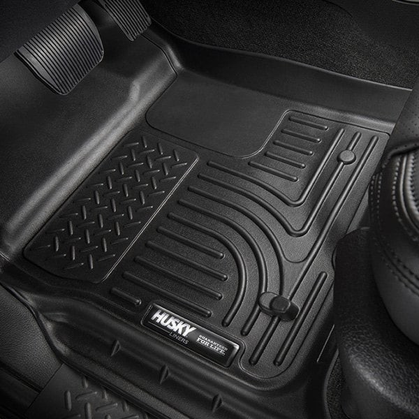 Husky 98381 Weatherbeater Front & 2nd Seat Floor Liners (Footwell ...