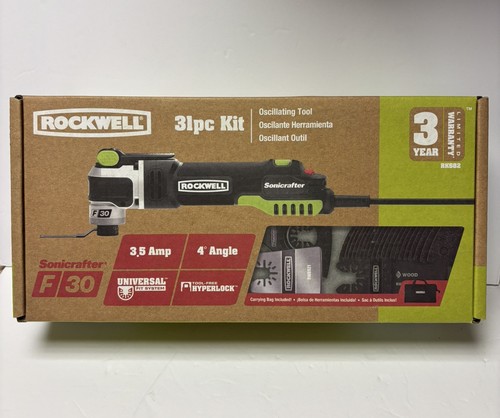 RK683 Rockwell 4.5 Amp Sonicrafter F80 Corded Oscillating Multitool 31 ...