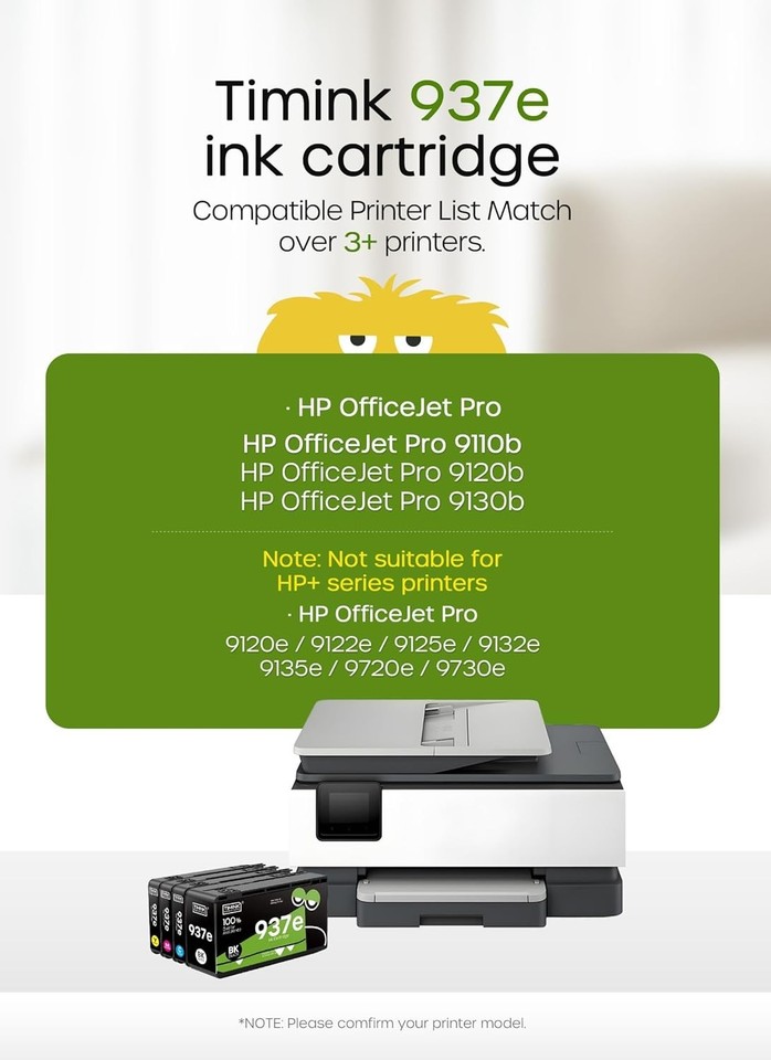 937XL Ink Cartridges Replacement for HP 937 XL 937e 937 Ink Cartridges ...