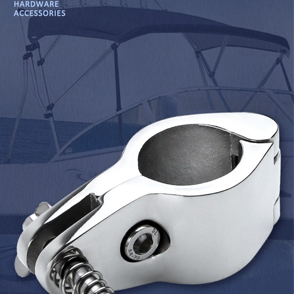 Premium Marine Rail Mount Bimini Top Fitting Hinged Jaw Slide Stainless ...