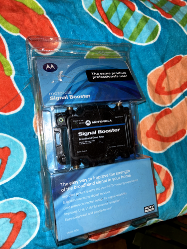 Motorola BDA-S1 Broadband Drop Amp Signal Booster +15dB w/ Power Supply ...