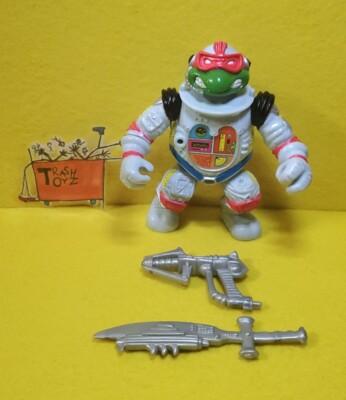 VINTAGE TMNT RAPH SPACE CADET ACTION FIGURE WITH WEAPONS NINJA TURTLES ...