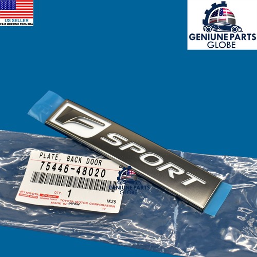 GENUINE OEM LEXUS 16-21 RX350 RX450h REAR HATCH F-SPORT NAMEPLATE 75446 ...