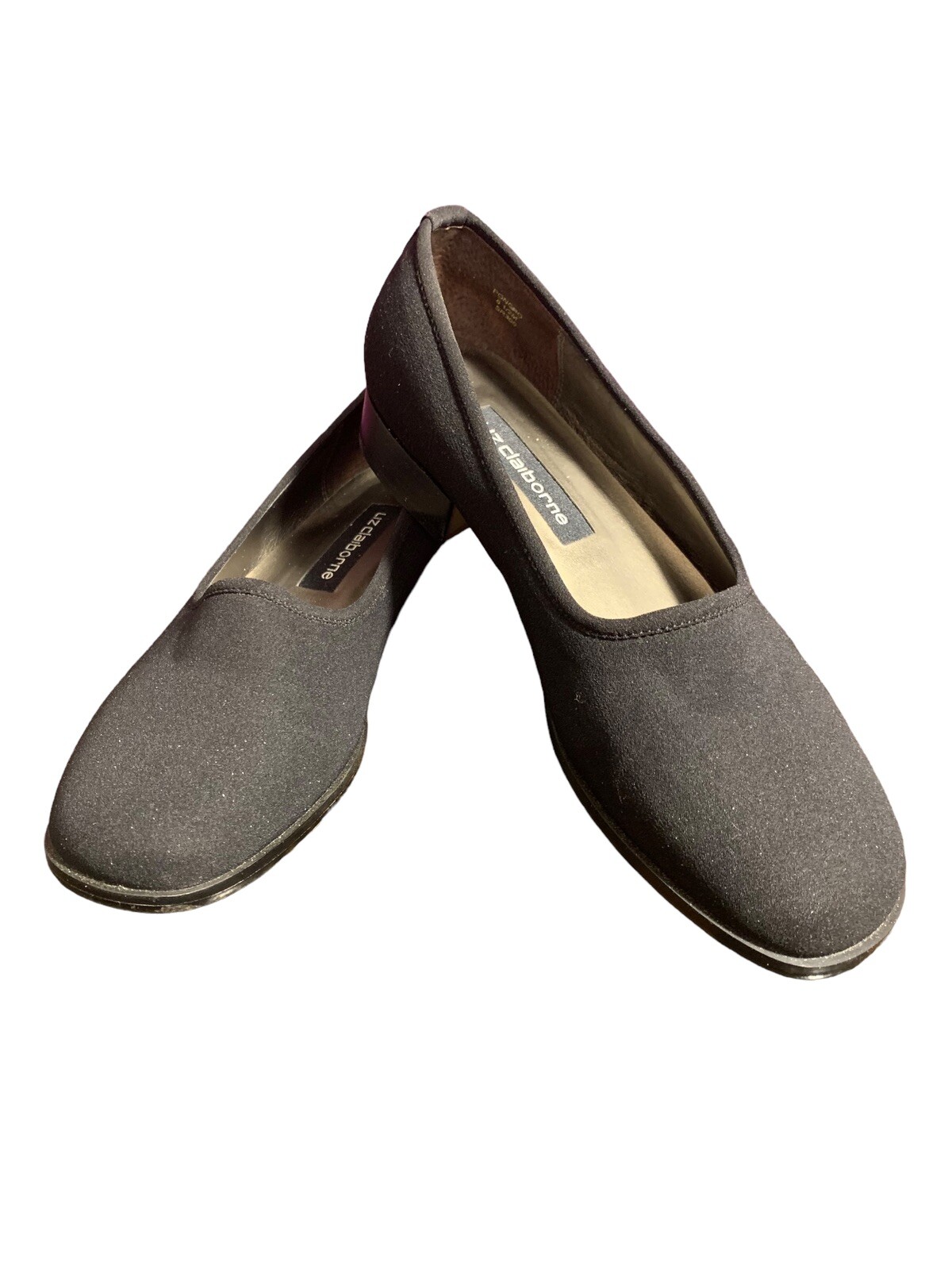 Liz Claiborne Poncho Black Stretch Micro Shoes. Size 6.5M | eBay