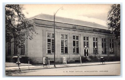 WINCHESTER, IN Postcard - U S POST OFFICE WINCHESTER | eBay