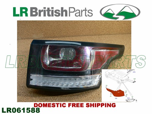 LAND ROVER REAR LAMP CLEAR RANGE ROVER SPORT 14 ON RH LR061588 USED | eBay