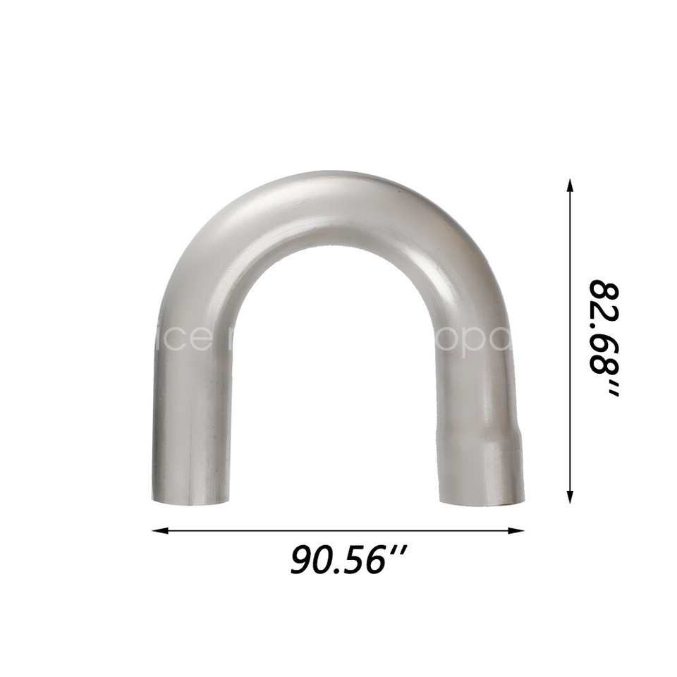 2 INCH Custom Exhaust Tubing Mandrel Bend Pipe Straight U-Bend 90° Kit ...