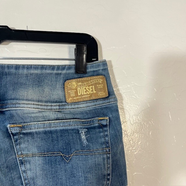 Diesel Jeans Cherock Womens Low Rise Flare Bootcut Denim Blue ...