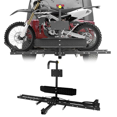 Motorcycle Carrier Hitch Mount Dirt Bike Rack 2inch Trailer Scooter ...