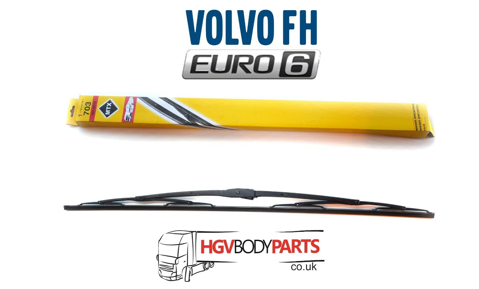 VOLVO FH Wiper Blade Windscreen V4 EURO6 700mm x1 | eBay