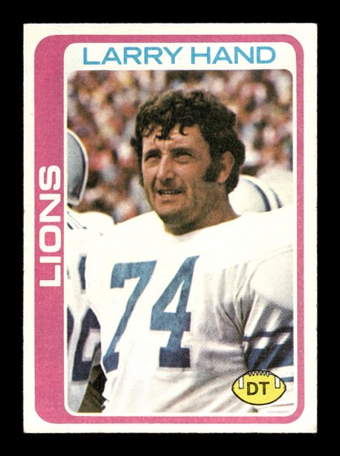 1978 Topps Football #356 Larry Hand Detroit Lions | eBay