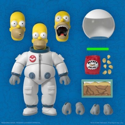 Ultimates Simpsons SUPER 7 Space Homer Figure Complete No packaging | eBay