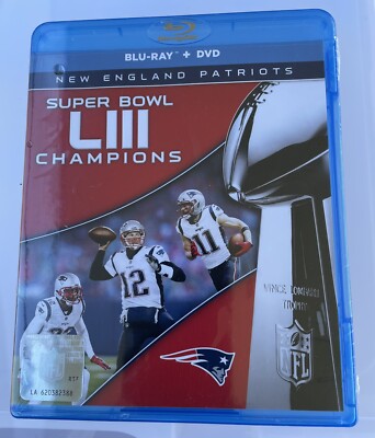 NEW ENGLAND PATRIOTS SUPER BOWL LIII 53 CHAMPIONS New Sealed Blu-ray ...