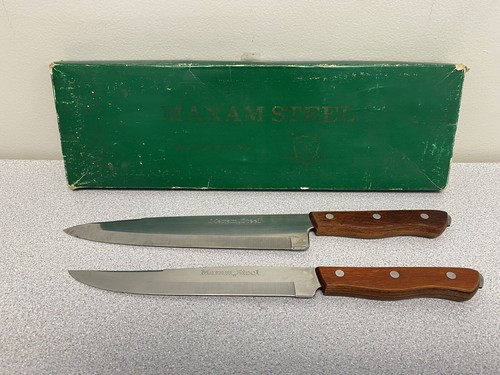 Maxam Steel Knife Set of 2 Japan 8” and 9” | eBay