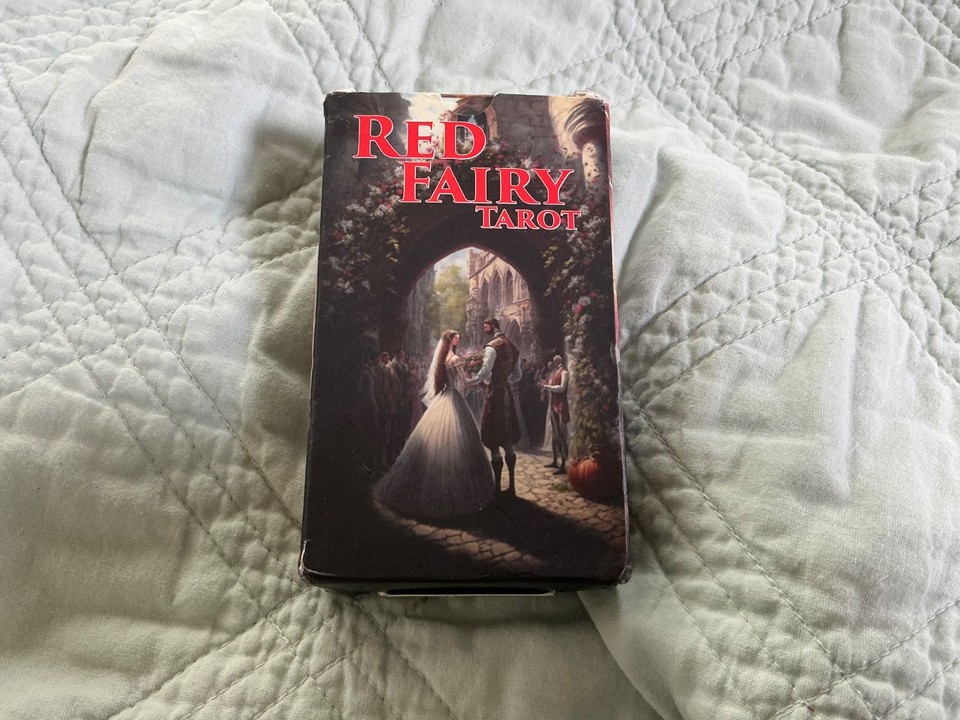 Fortune Telling Tarot Cards 78 Crads Red Fairy Tarot Deck Fortune ...