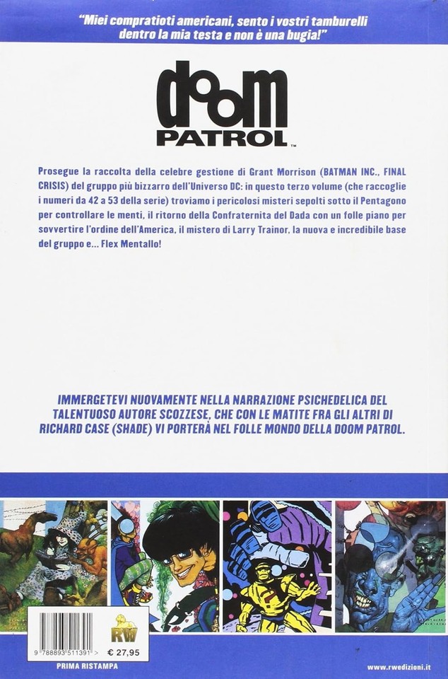 L. Rizzi S. Formiconi Doom Patrol (Vol. 3) (Paperback) 9788893511391| eBay