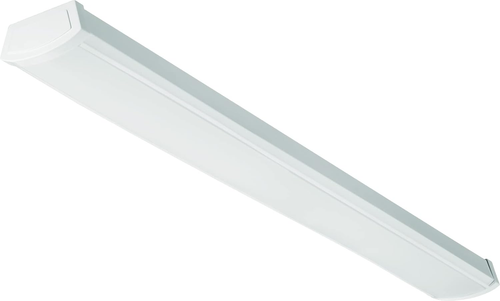 4 Foot LED Light Fixture, Low-Profile LED Wraparound Flush Mount ...