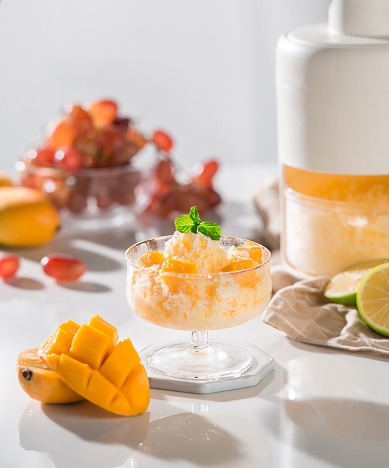 Portable Manual Ice Crusher Machine Snow Cone Machines Shaved Ice Maker ...