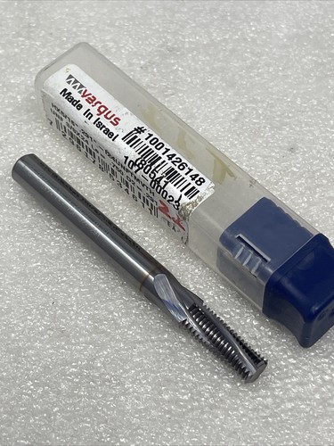 3/8 - 24 UNF Vargus Carbide Thread Mill, TiCN Coated, .291” Dia Cut, 5/ ...