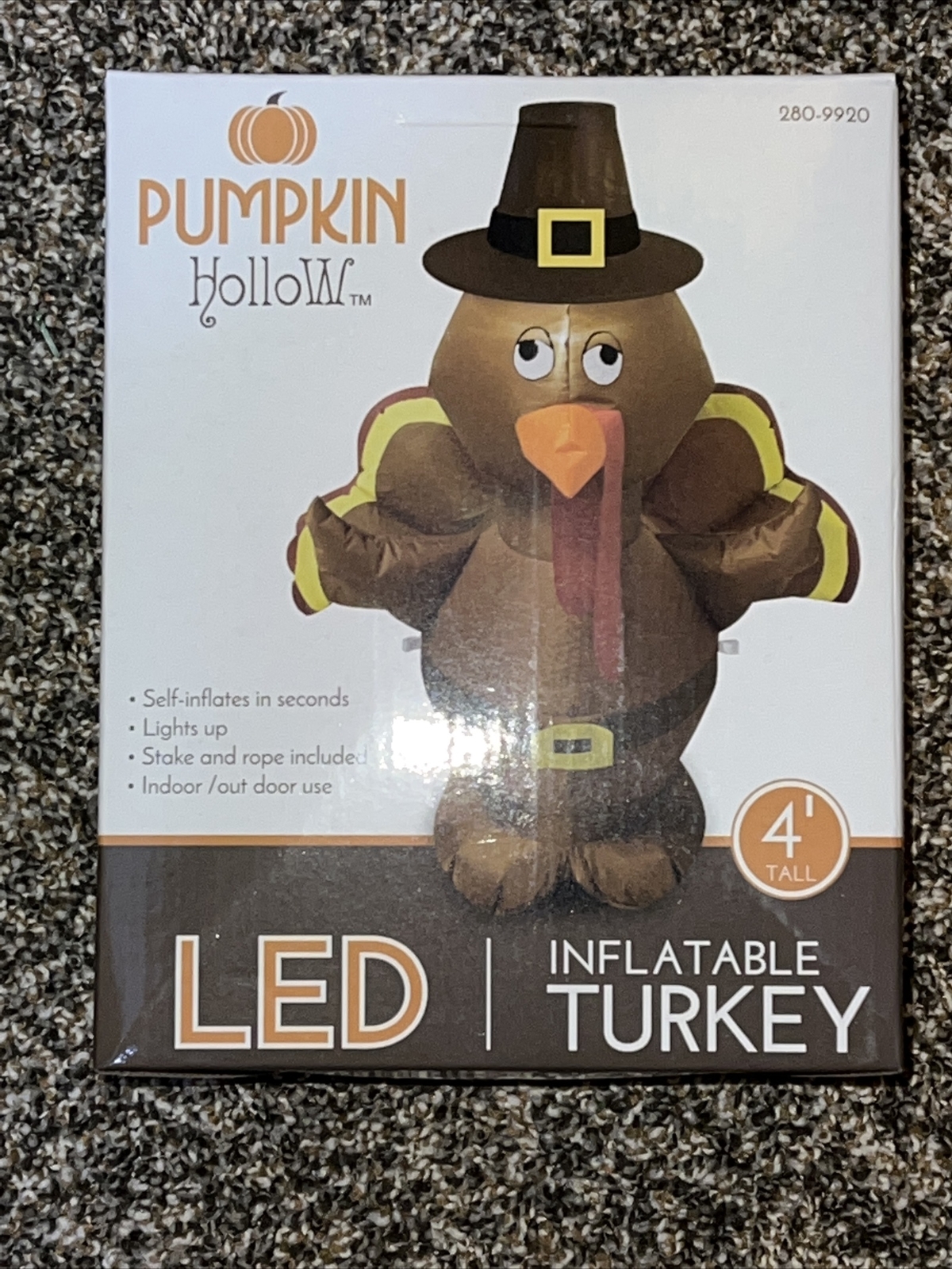 NEW Thanksgiving LED Lit Colorful Turkey Airblown/Inflatable Yard ...