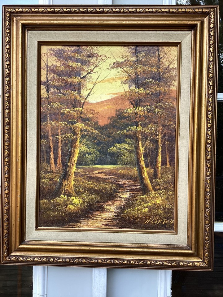 Vintage H. Cortez Landscape Painting | eBay