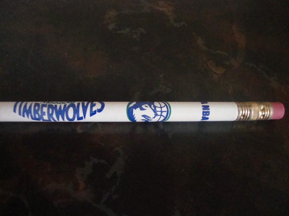1980s Vintage Sports Pencil Minnesota Timberwolves NBA Pencil 7 1/2 ...