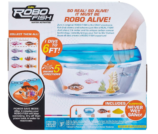 Robo Fish 7126 Robo Fish Tank Playset Robotic Toy Pet, Fish Fast ...
