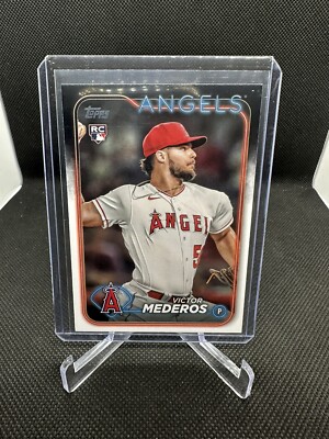 2024 Topps Series 1 Victor Mederos RC Rookie #270 Angels Baseball Card ...