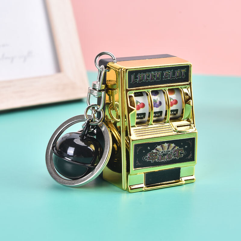 Lucky Jackpot Mini Fruit Slot Machine Fun Birthday Keychain Gift Kids ...