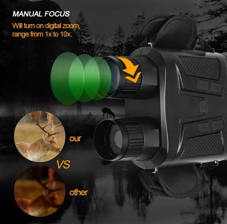 Digital Tactical Night Vision Goggles 128GB Infrared Night Vision ...