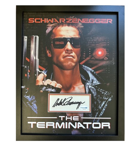 Arnold Schwarzenegger Autographed THE TERMINATOR SIGNED 11x14 Frame ...