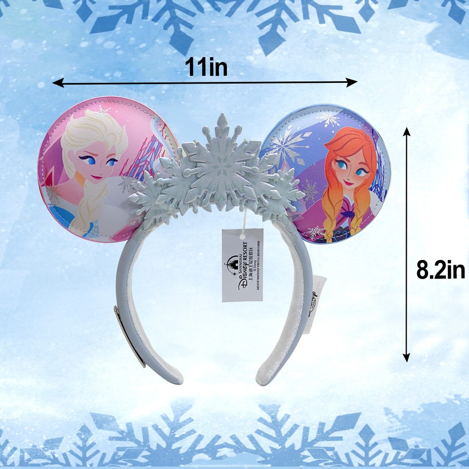 Disney.Parks Frozen Anna Elsa Snowflake Ears Ear Loungefly Headband ...