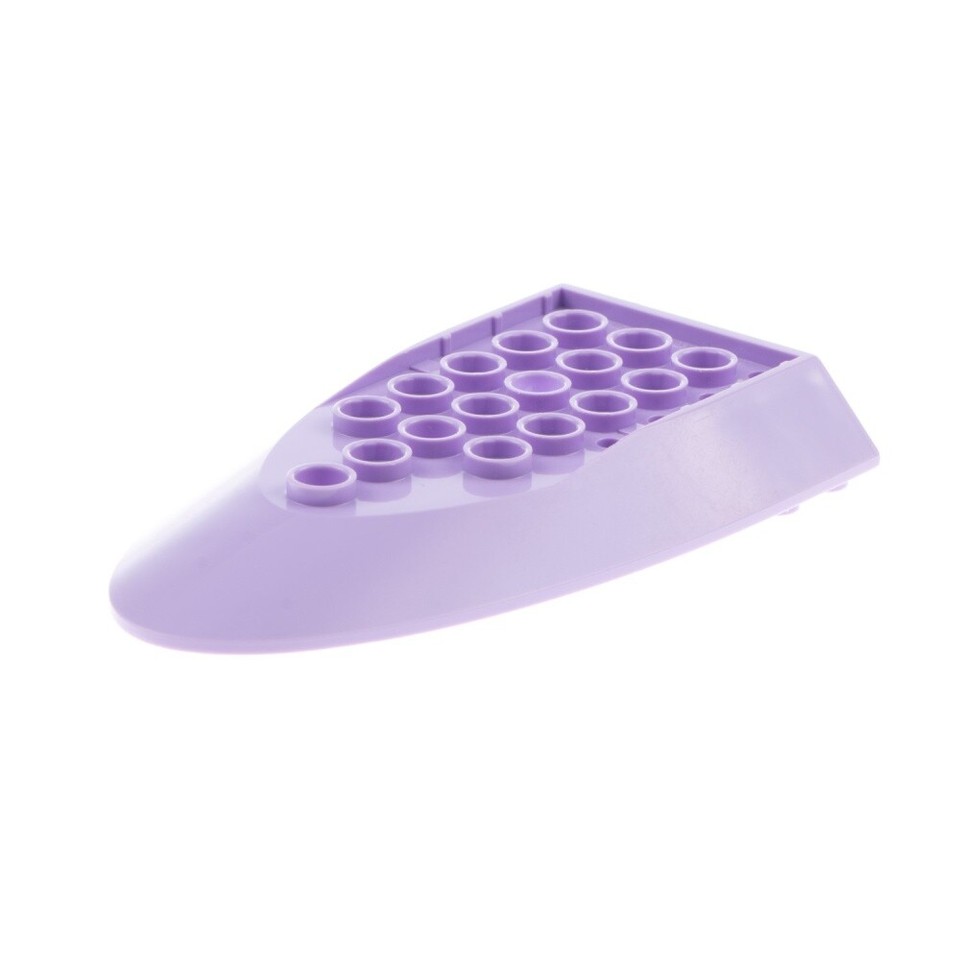 1x LEGO Aeroplane Hull Front 6x10 Lavender Purple Curved With 3 Holes ...