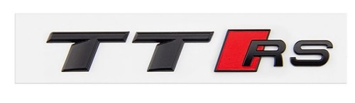 For Audi TTRS Rear Emblem Trunk Boot Badge Sticker Letters Gloss Black ...