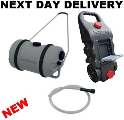 New 51L Water Hog & 46L Waste Container Roller Carrier Caravan Waterhog ...