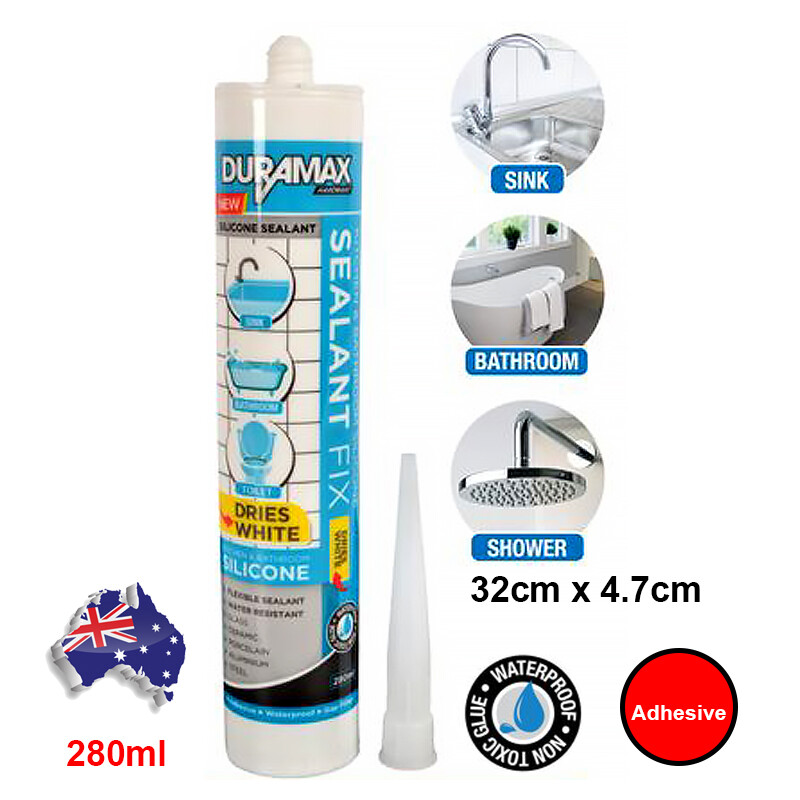 Bathroom & Kitchen Silicone 280ml All Purpose Silicone product WHITE ...