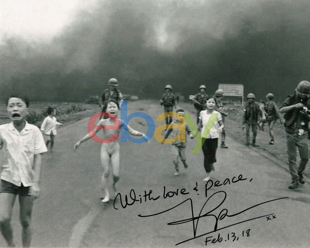 Kim Phuc Authentic Autographed Signed Vietnam War Napalm Girl 8x10 ...