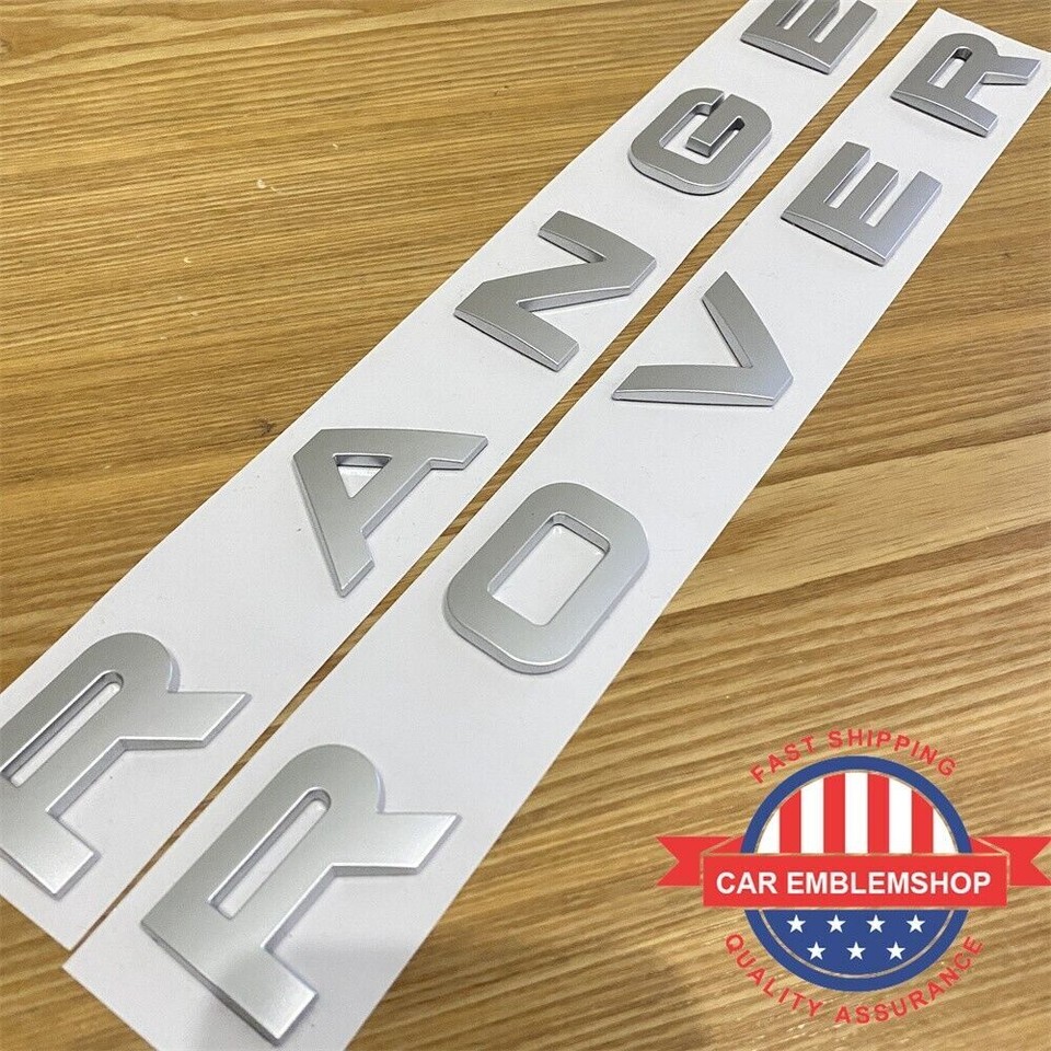 For Range/Rover 3D Front Hood or Rear Emblems Letters Sport Matte ...