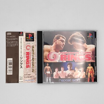 Fighting Network Rings w/ Spine & Reg card 1997 Sony PlayStation PS1 ...