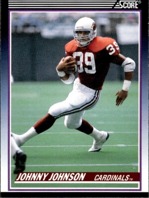 1990 Score Supplemental Johnny Johnson Rookie Phoenix Cardinals #105T ...