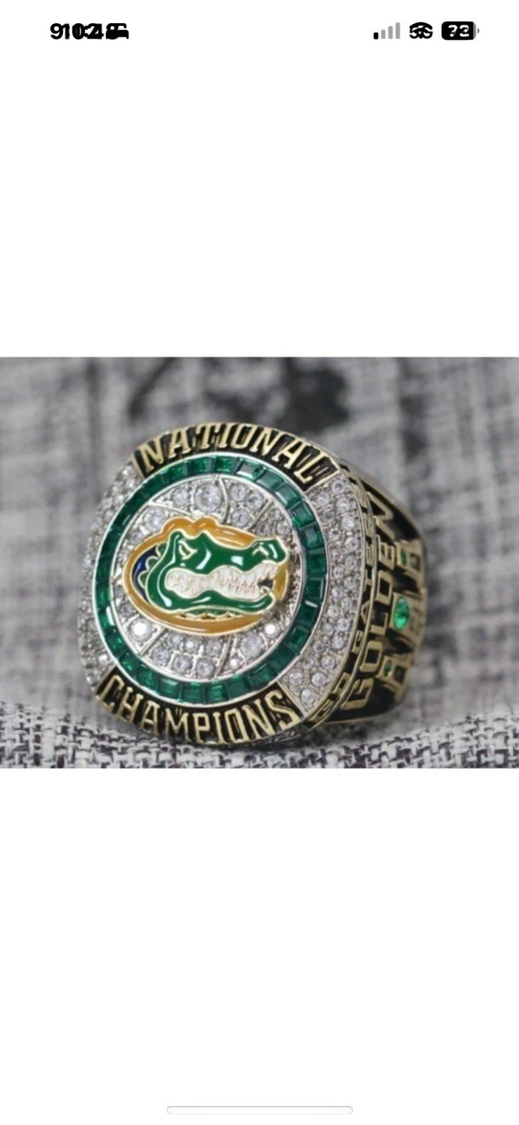 2025 University of Florida GATORS Basketball National Championship Ring ...