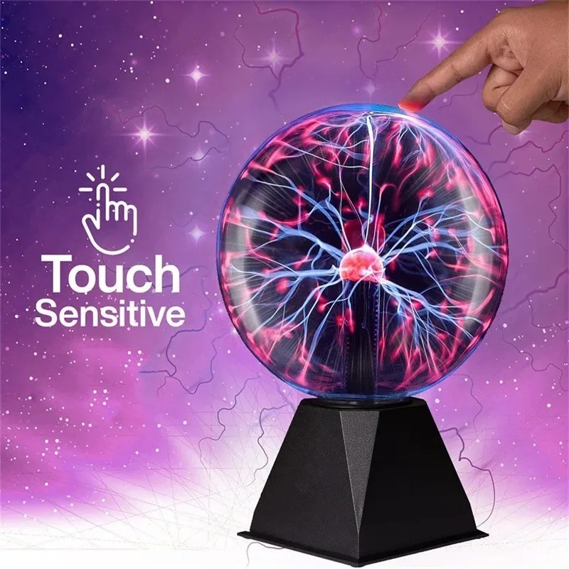 Lighting Atmosphere Plasma Ball Lamp Touch Glass LED Night Light | eBay