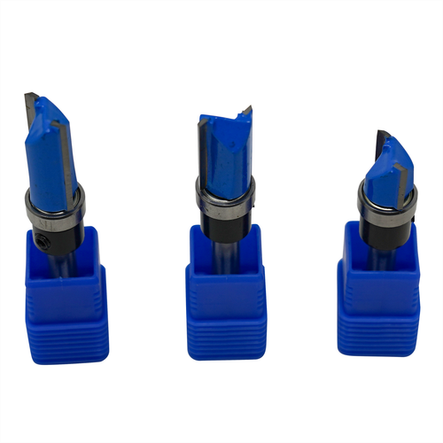 Flush Trim Router Bit Set 1/4" Shank For Bosch, Makita & Dewalt 3x ...