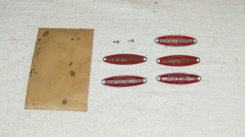 1950S 1960S NOS DELCO REMY GENERATOR TAG TAGS GM CHEVY PONTIAC OLDS ...