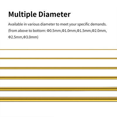 0.5-3.0mm Modeling Hobby Brass Bars Rods for Gundam / Military Model ...